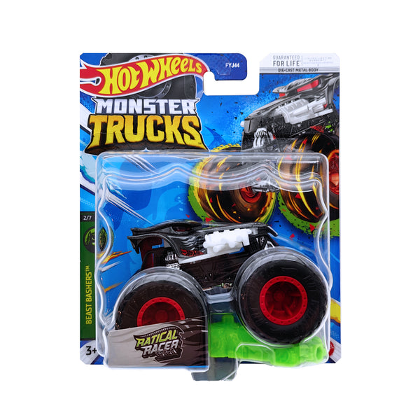 Hot Wheels Monster Trucks - Beast Bashers Ratical Racer – 1 Station Hub