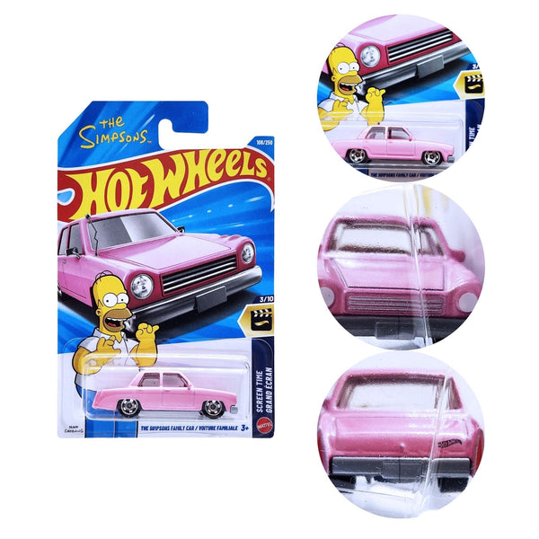 Hot Wheels Screen Time The Simpsons Family Car | Iconic Pink Sedan – 1 ...