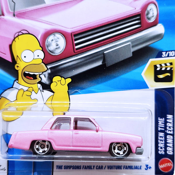 Hot Wheels Screen Time The Simpsons Family Car | Iconic Pink Sedan – 1 ...