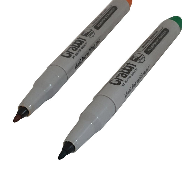 Grabbit Sharpliner Permanent Marker - Orange + Green – 1 Station Hub
