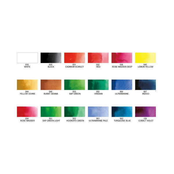 Zig Kuretake Gansai Tambi Watercolour - 18 Colour Set – 1 Station Hub